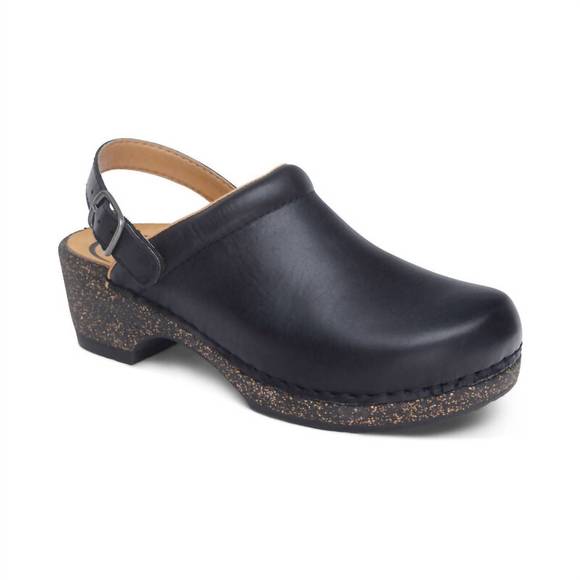 Aetrex | Shoes | New Aetrex Womens Beckie Cork Clog In Black | Poshmark